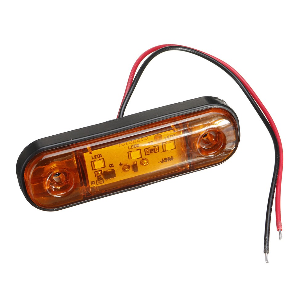 10X LED Clearance Lights Side Marker Indicators Trailer Truck Lorry ...