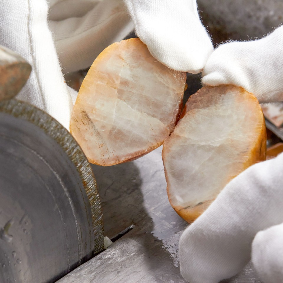 10" inch 250mm Notched Arbor 25.4mm Bushing 3/4" Diamond Lapidary Saws ...