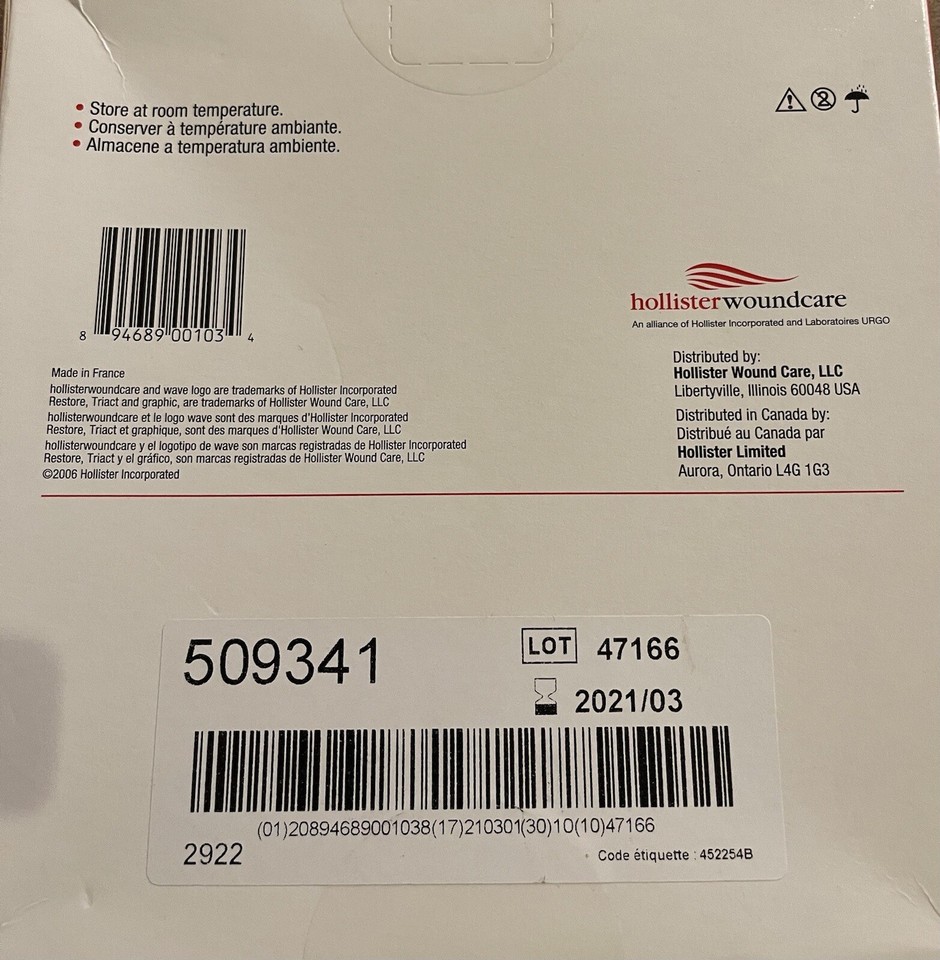 Restore Silver Contact Dressing 4x5” 509341- 10pc/1box -Box New Lot ...