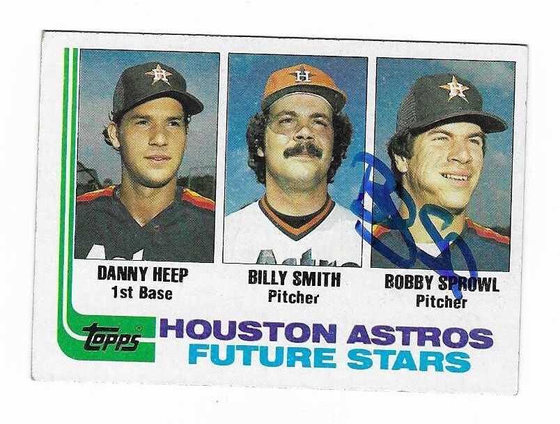 BOBBY SPROWL 1982 TOPPS AUTOGRAPHED SIGNED # 441 HOUSTON ASTROS | eBay