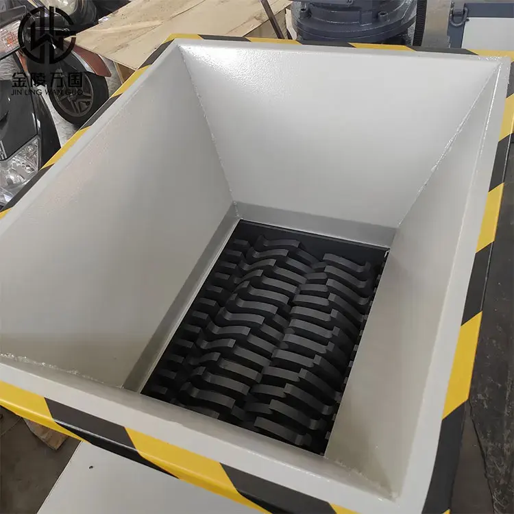 400 Double shaft shredder Scrap metal cardboard wood plate shredding ...