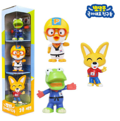Pororo Figure National Team Set of 3 -(Pororo Eddy Crong)lkorea toy | eBay