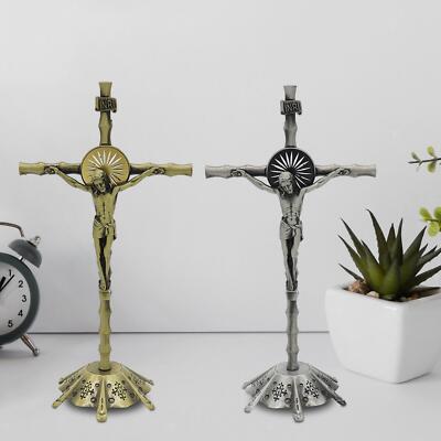 Crucifix Figurine Crucifix, Wall Cross Statue, Miniature Religious ...