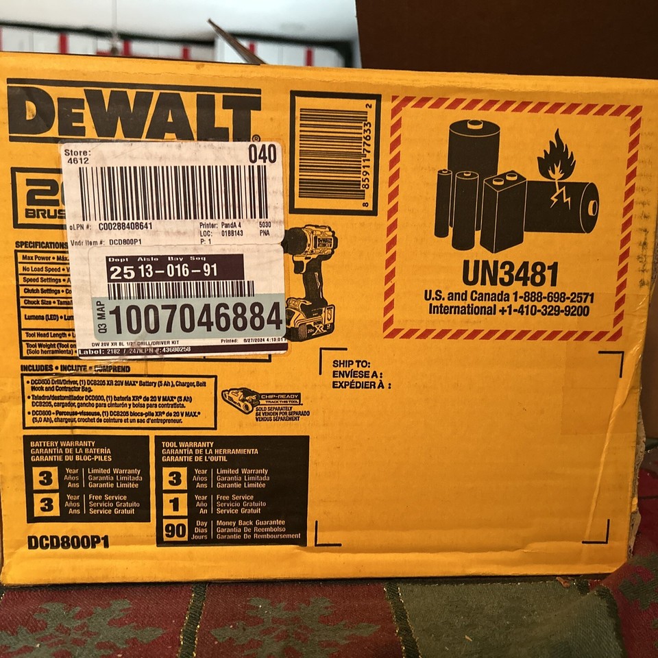 DEWALT 20V MAX* XR® Brushless Cordless 1/2 in. Drill/Driver Kit ...
