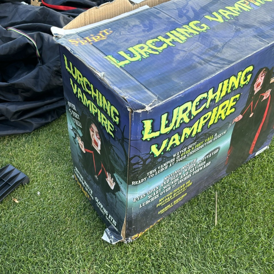 Spirit Halloween Lurching Vampire Animated Prop Animatronic Dracula ...