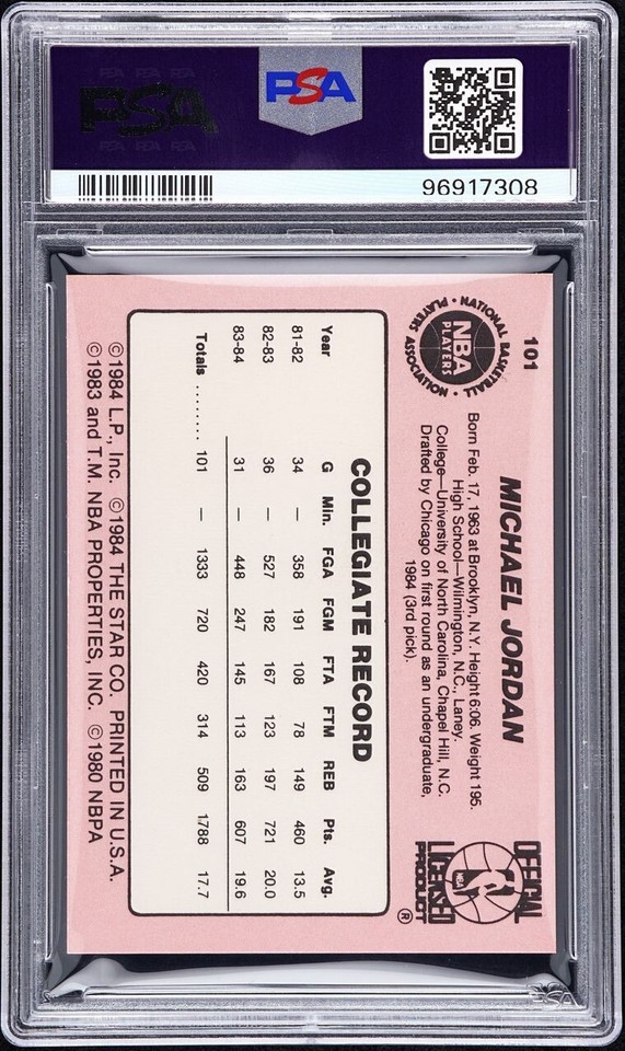 1984 Star Michael Jordan #101 PSA 7 Rookie | eBay