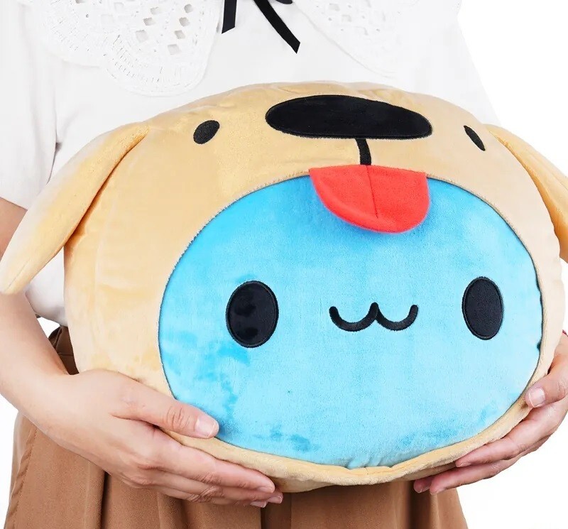 Bugcat Capoo X 7-11 Big Face Capoo wearing DogDog plush pillow ...