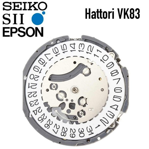 New Japan Seiko SII / TMI / Epson VK83 Watch Movement, 13 1/2 Ligne, 3 ...