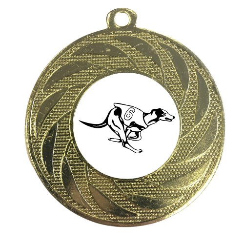Greyhound Racing Medal Gold Competition Award 50mm FREE ribbon ...