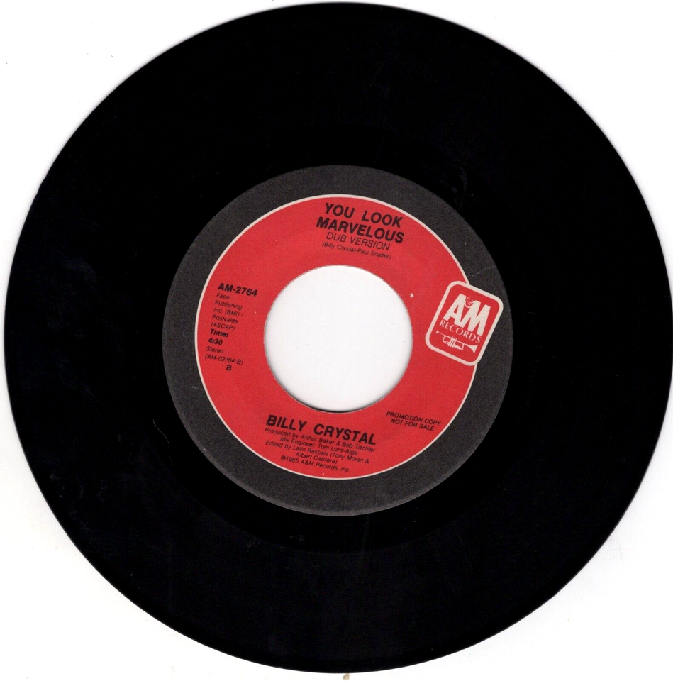 Billy Crystal – You Look Marvelous 1985 A&M Synth Pop VG+ | eBay