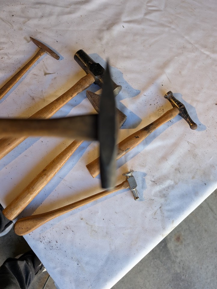 Vtg Metal Smithing Hammers 6 silver Smithing Tin Smithing Jewelry Dixon ...