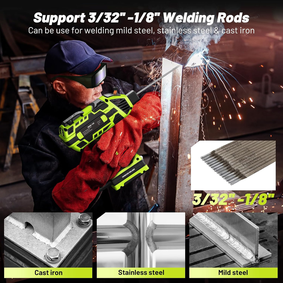 Portable Welding Machine 110V with Auto Darkening Goggles: Handheld ...