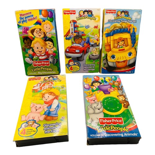 Fisher Price Little People VHS Bundle Set of 5 Volumes 1,2+4 1999-2002 ...