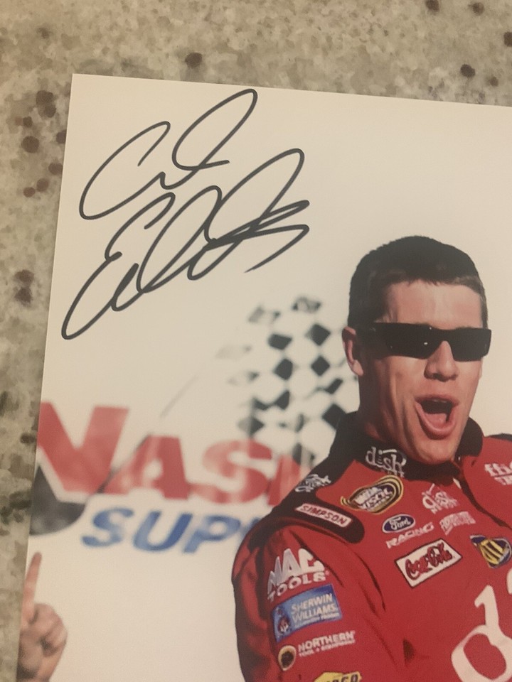 Carl Edwards Signed 8X10 Photo Autographed NASCAR | eBay