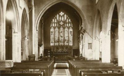 REAL PHOTO POSTCARD OF LITTLEPORT CHURCH INTERIOR, (NEAR ELY ...