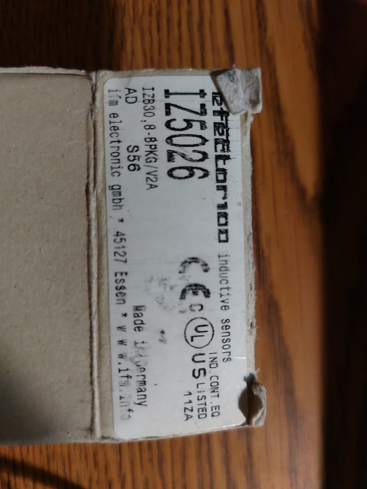 IFM Electronic Inductive Prox Switch IZ5026 w Mount NIB | eBay