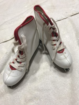 girls ice skates White size 13j Double Bladed Ships N 24h | eBay