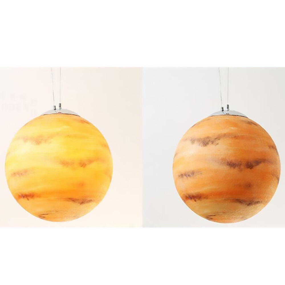 Acrylic Planet Pendant Lamp Bedroom LED Iron Light Globe Ceiling ...