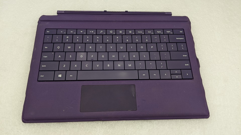 Microsoft Model 1644 Type Cover for Surface Pro 3 Purple Keyboard Free ...