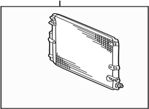 88460-60903 Toyota Condenser assy, cooler 8846060903, New Genuine OEM ...