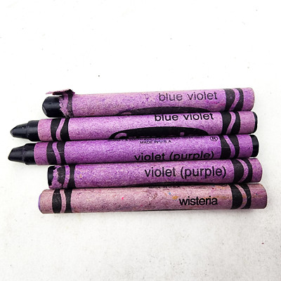 Vintage Crayola Crayons Binney & Smith Blue Violet Wisteria Violet ...