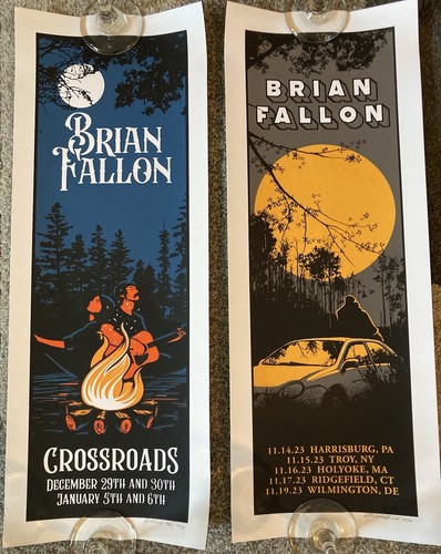 2 Brian Fallon Crossroads Garwood NJ 2023 AP Posters Signed S/N ...