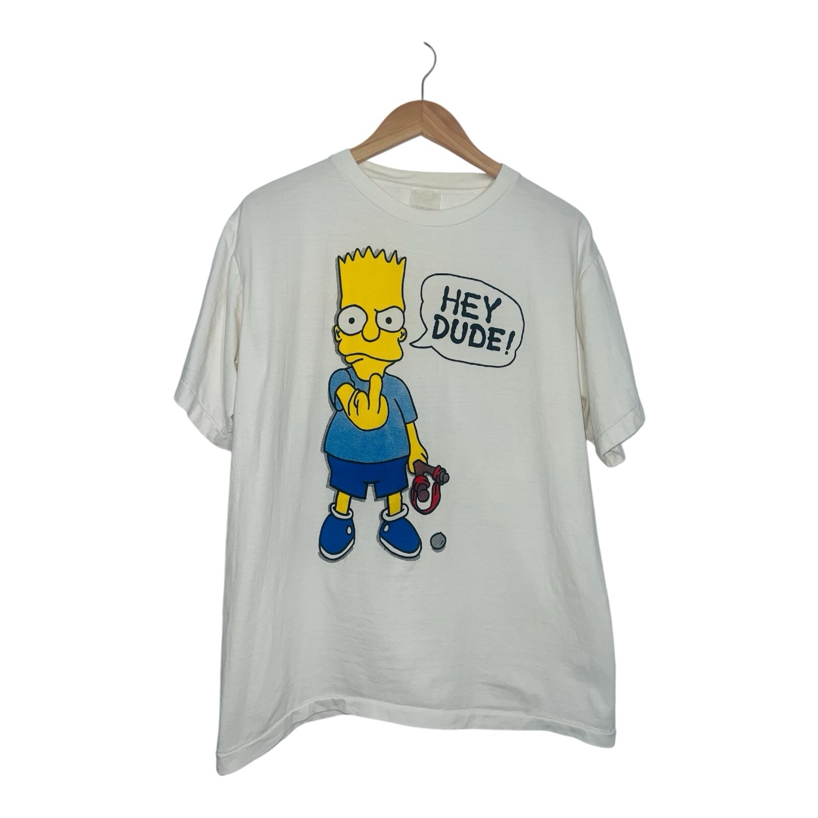 Vintage Bart Simpson Shirt Middle Finger The Simpsons… - Gem