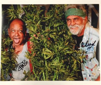 CHEECH & CHONG Autograph Signed 11x14 Photo #3 ~ Beckett BAS COA ~ Up ...