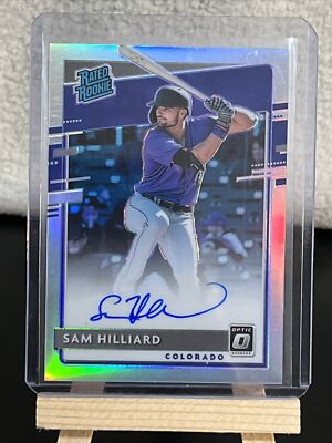 Sam Hilliard |🔥Silver Rated Rookie Autograph🔥| 2020 Donruss Baseball | eBay