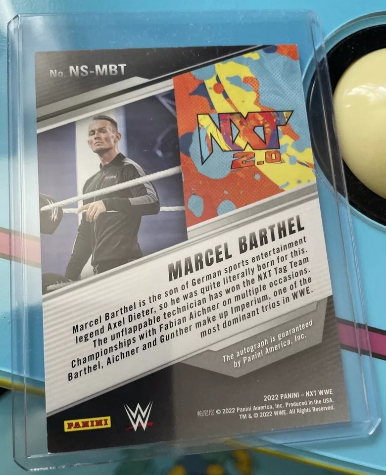 Marcel Barthel Autograph WWE NXT 2.0 Panini 2022 Trading Card (Ludwig ...