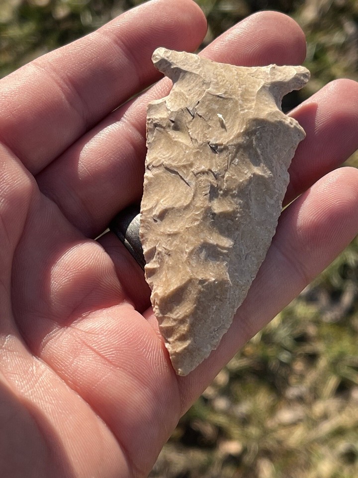 archaic side notch arrowhead Illinois Authentic Native American ...