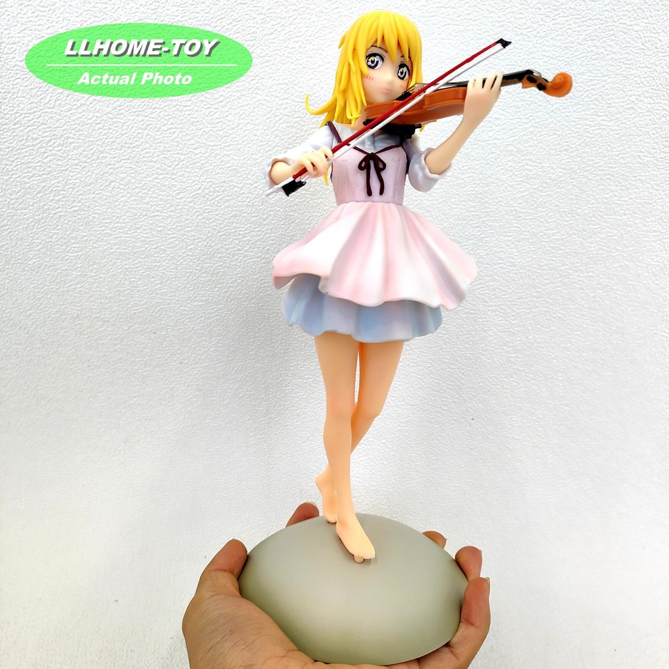 Anime Your Lie in Apri Miyazono Kaori playing the violin PVC Figure Toy ...
