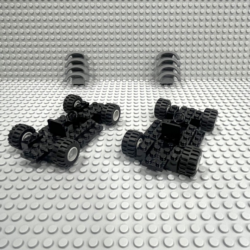 Lego Car Frames for Minifigures: Frames + Wheels + Tires + Fenders ...