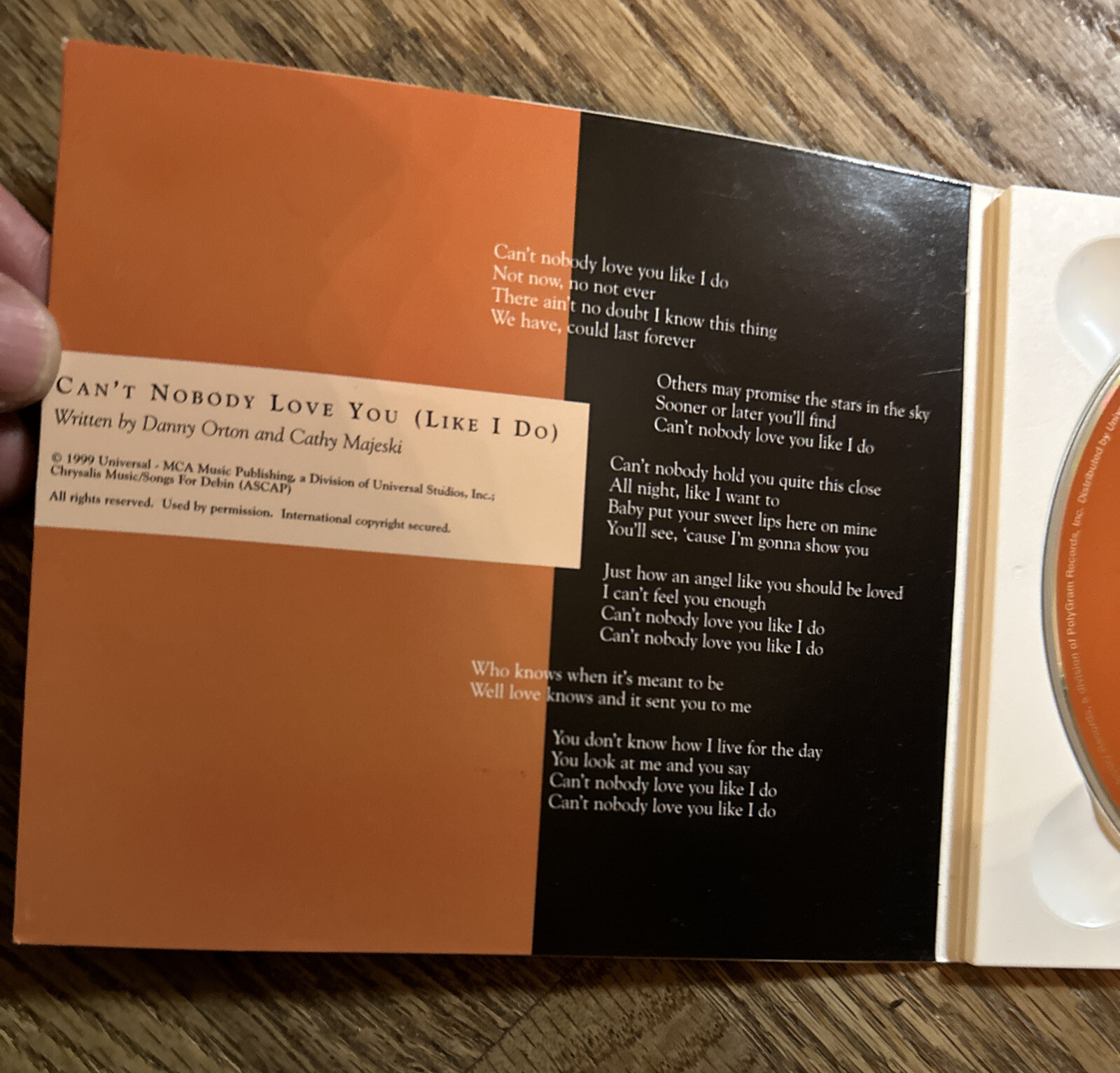 WYNONNA JUDD “Can’t Nobody Love You Like I Do PROMO DJ CD Single RARE ...