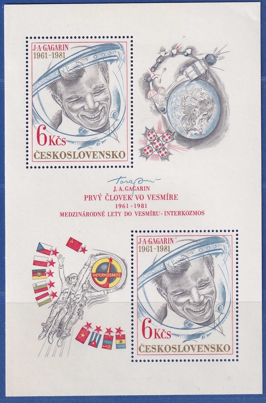 Tschechoslowakei 1981 Juri Gagarin Mi.-Nr. Block 43 postfrisch ** | eBay