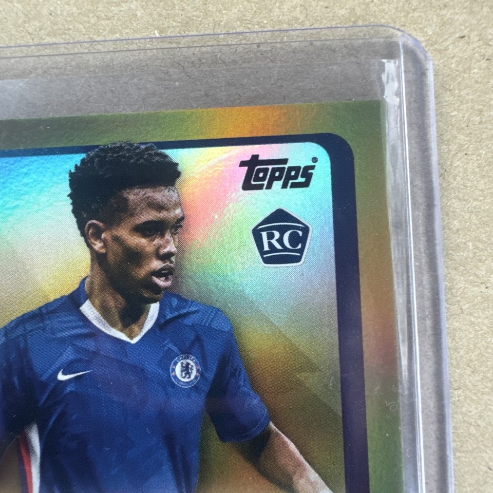Topps Premier League 2025/2026 Estevao Chelsea Rookie Card Auto Gold ...