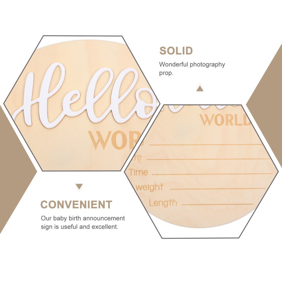 Baby Announcement Round Sign Newborn Birth Announcement Sign Baby Name ...