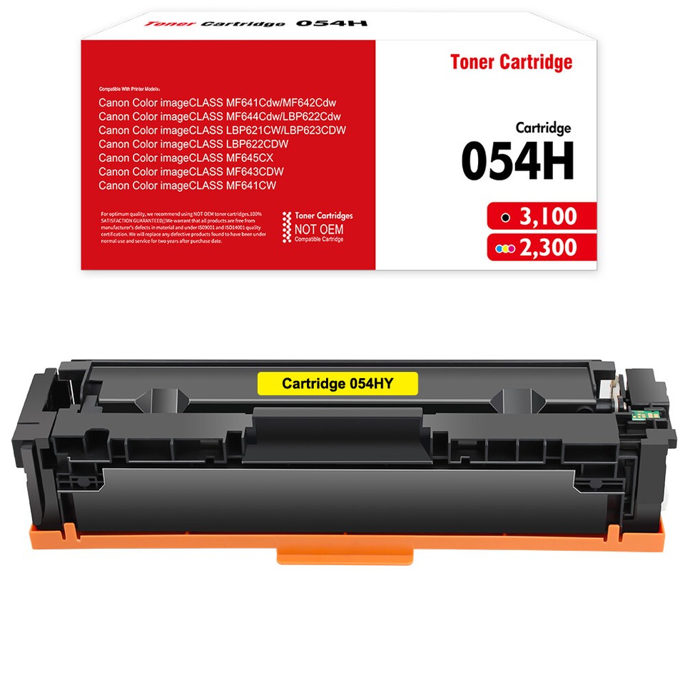 054 054H Set Toner for Canon 054 Imageclass MF641Cw MF644cdw MF642cdw ...