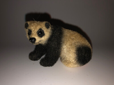 Vintage Wagner Handwork Kunstlerschutz Flocked Giant Panda Figure West ...