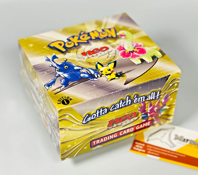 Pokemon Neo Genesis 1st edition Booster Box English Sealed | eBay