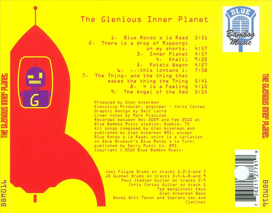 GLEN ACKERMAN/THE GLENIOUS INNER PLANET - THE GLENIOUS INNER PLANET NEW ...