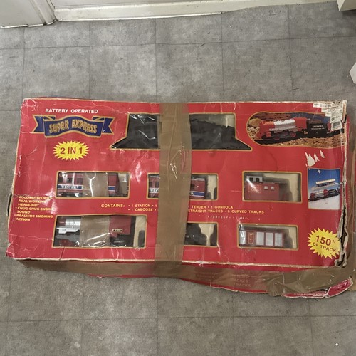 Super Express Goods Train Set Boxed Battery Operated Vintage Toy | eBay