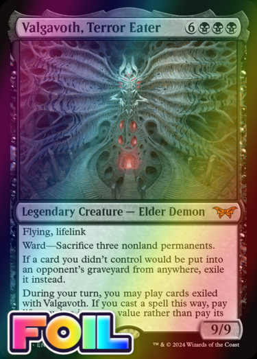 x1 Valgavoth, Terror Eater DSK Duskmourn MTG 120 FOIL MYTHIC M/NM 1x | eBay