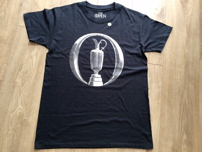 UNISEX NAVY BLUE GOLF T SHIRT HOYLAKE 151ST OPEN SIZE M 10-12 BRILL ...