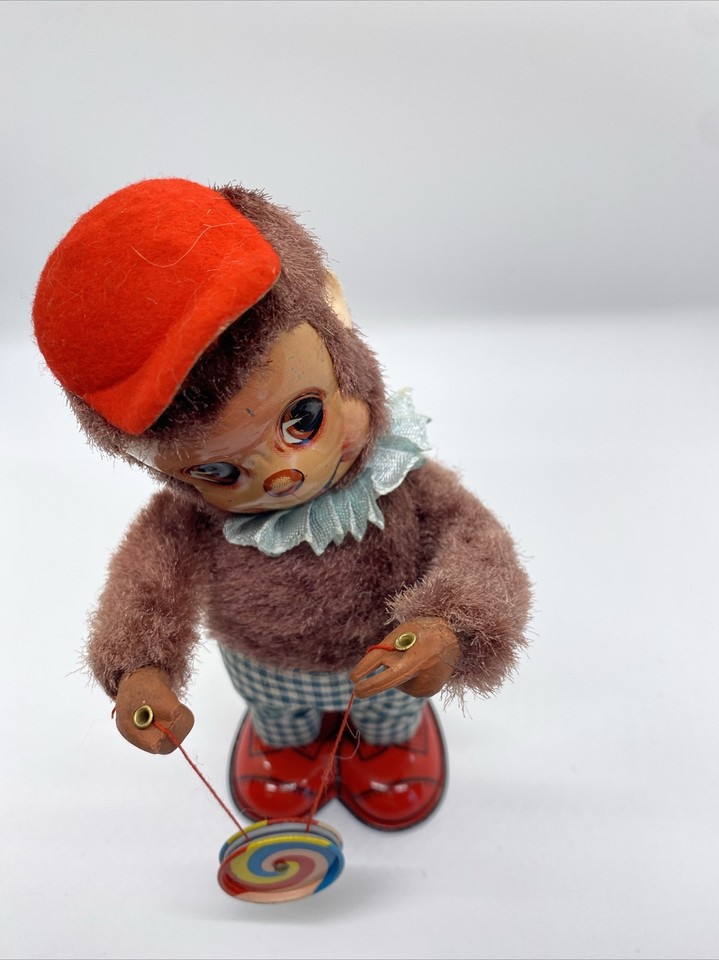 Vintage Yo-yo Playing Monkey Wind Up Toy | eBay