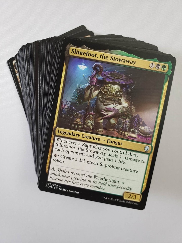 MTG Commander Slimefoot, the Stowaway Fungus 100 Card EDH Deck with ...
