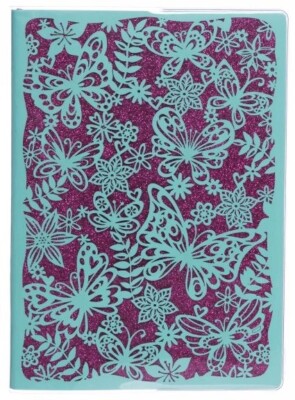 WHSmith Butterflies A5 Glitter Di-cut Notebook | eBay UK