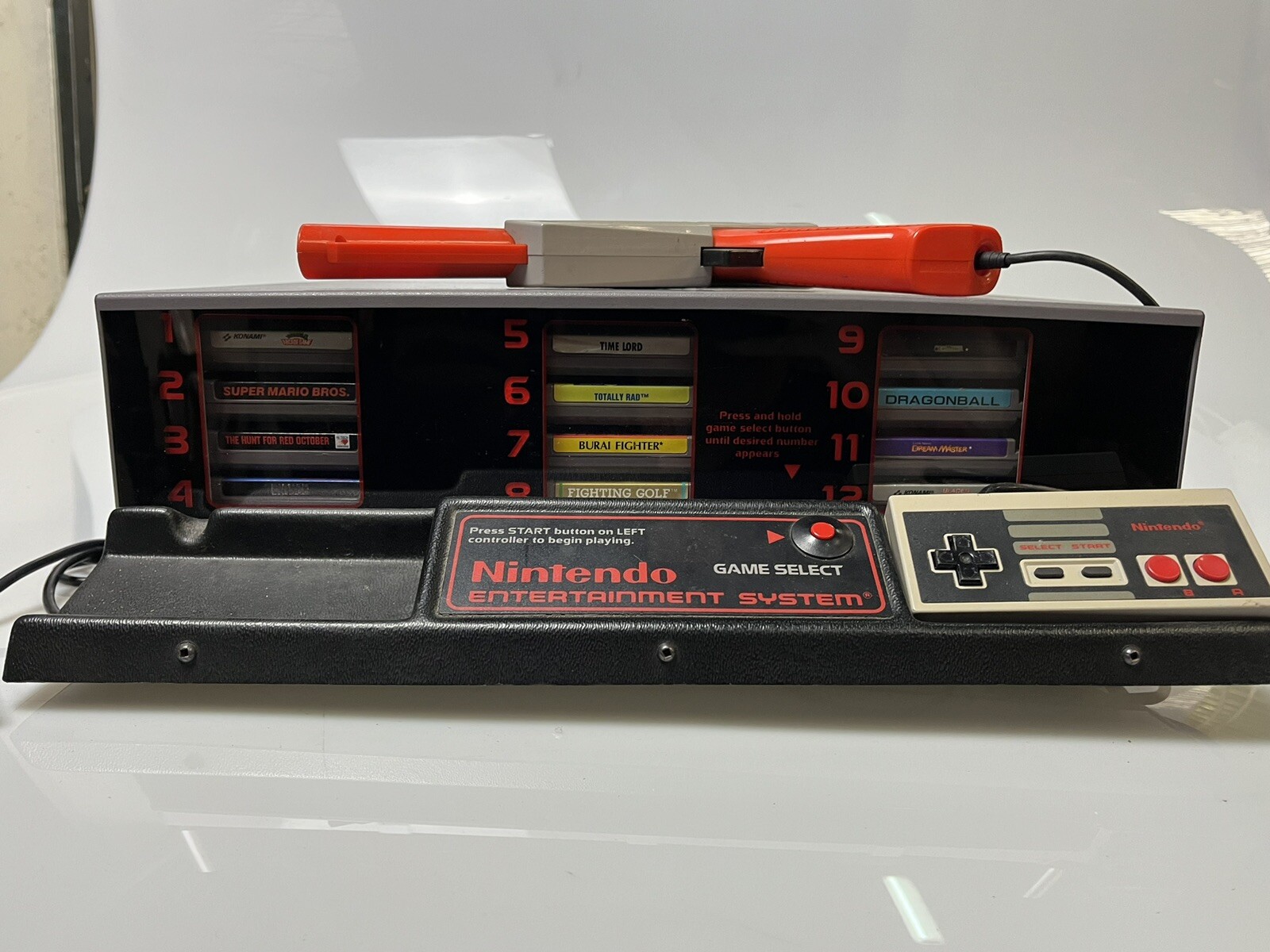 RARE/ NINTENDO NES KIOSK M82 / Demo Display Unit + 12 Jeux | eBay