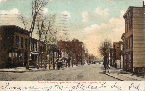 A View Of West First Street, Bergen Point, Bayonne, New Jersey NJ 1906 ...