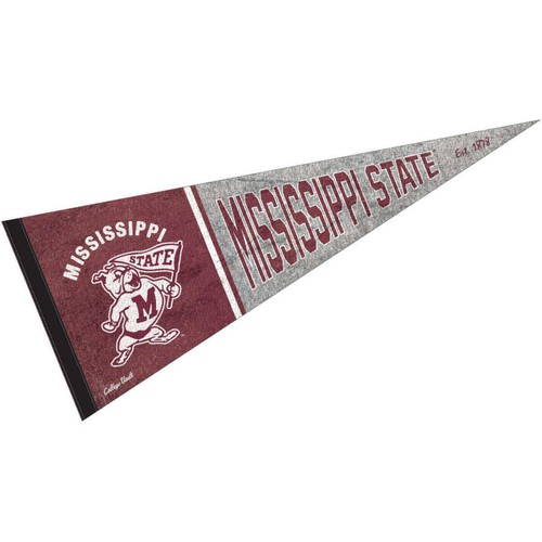 Mississippi State University Throwback Vintage Full Size Pennant | eBay